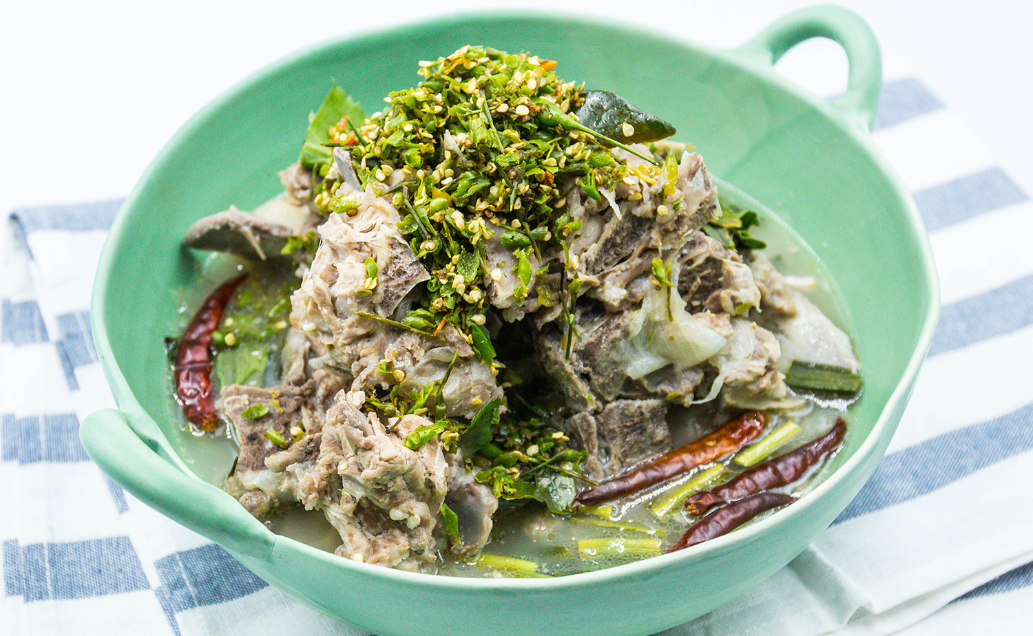 Spicy Pork Back-Bone Stew (เล้งแซ่บ)