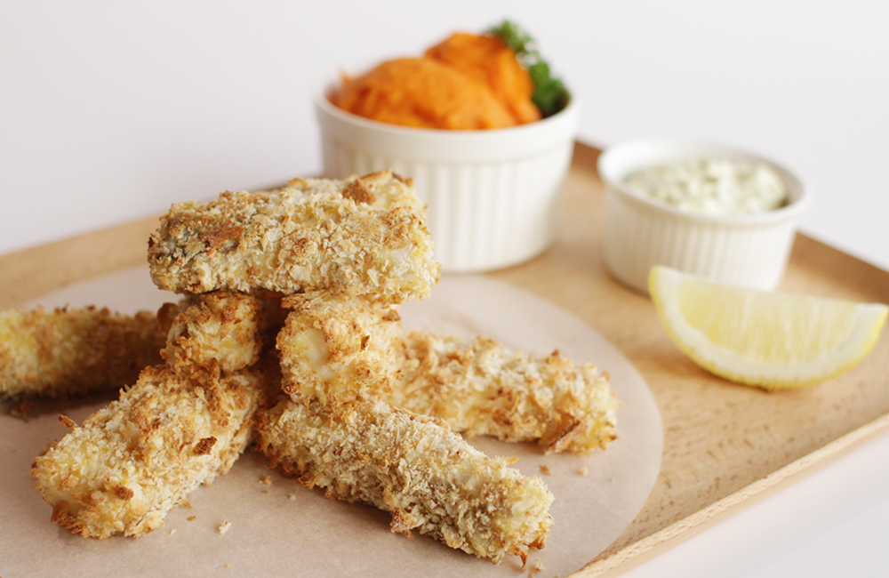 Fish Finger and Carrot Mash (ฟิชฟิงเกอร์และแคร์รอตบด)