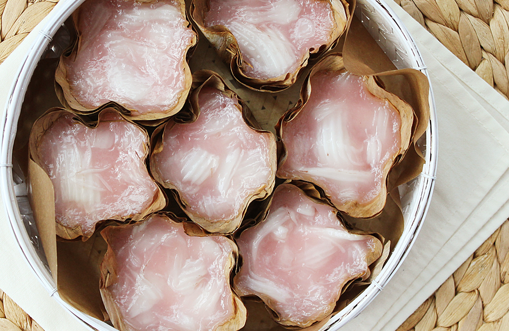 Chinese Coconut Cake (ขนมเข่งมะพร้าวเผา)