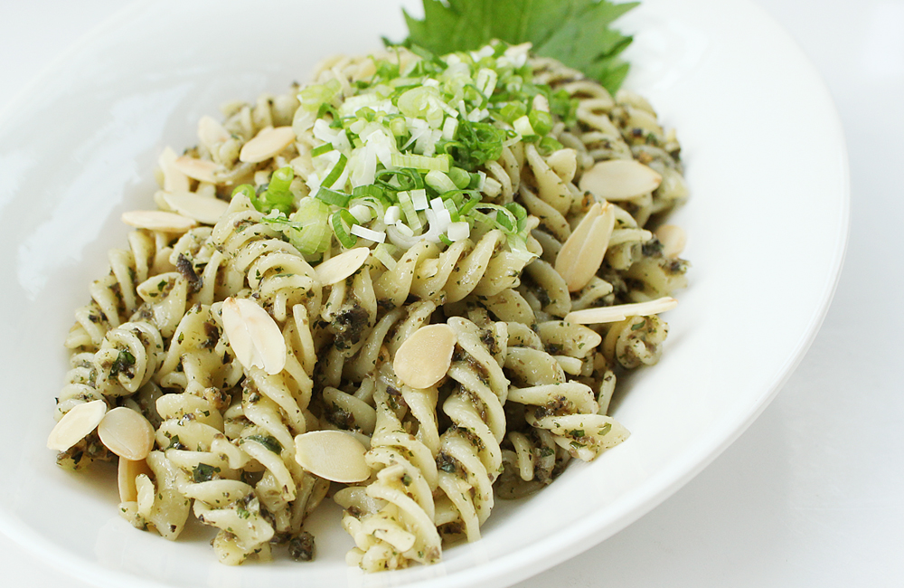 Shiso Pesto Pasta (พาสต้าเพสโต้ชิโสะ)