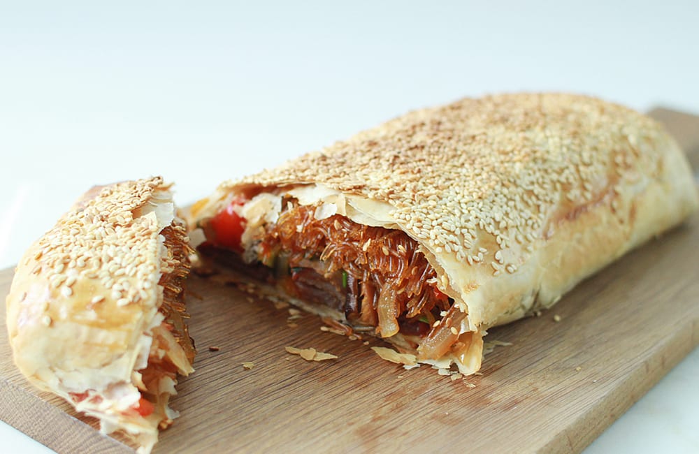 BBQ Pork Strudel (สทรูเดิ้ลหมูแดง)