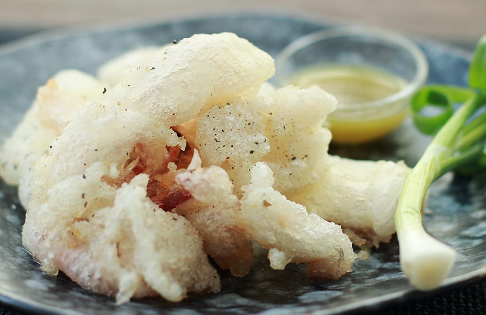 Crisp Fried Cuttlefish (ปลาหมึกทอด)