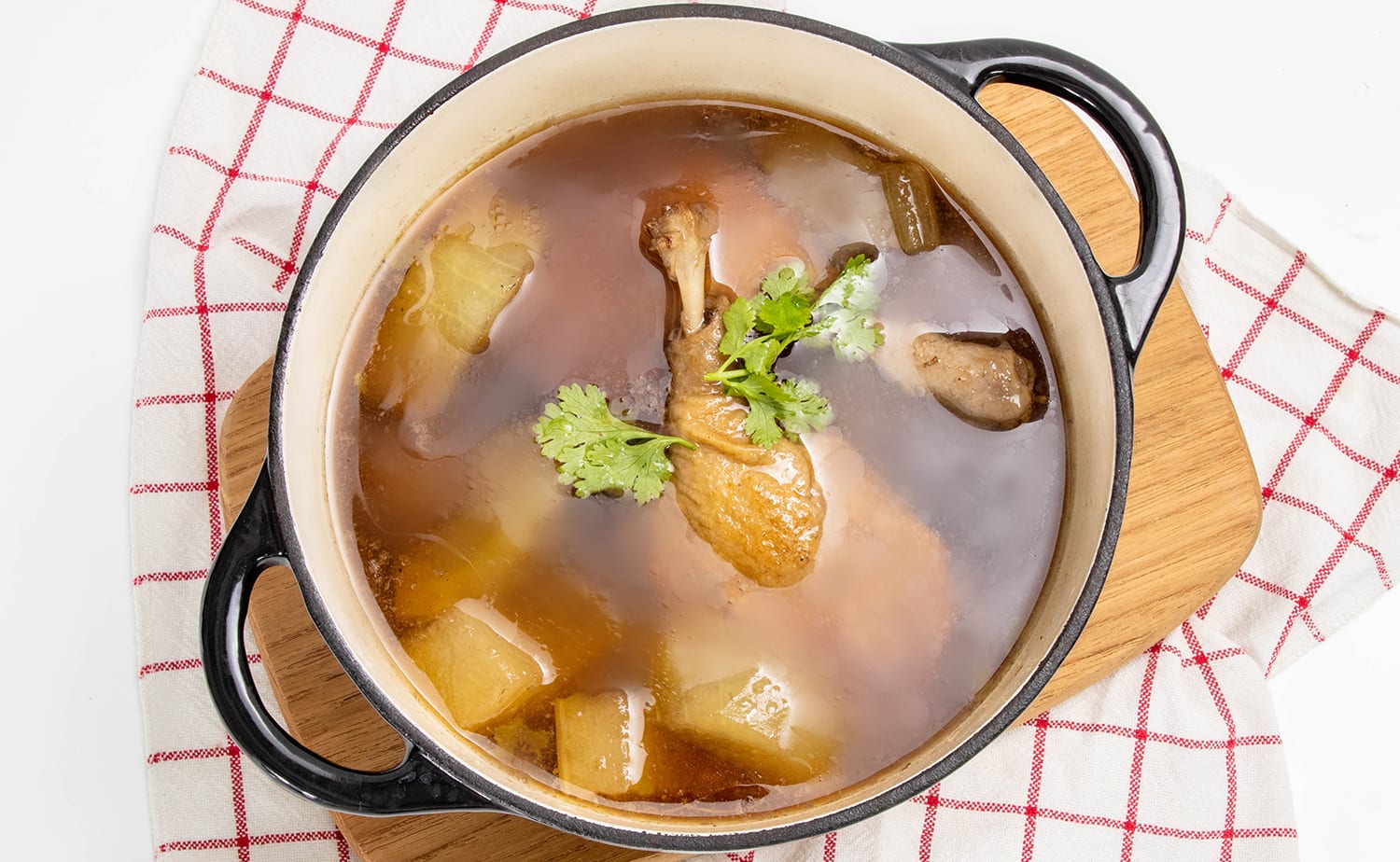 Braised Duck in Preserved Lime Soup (เป็ดตุ๋นมะนาวดอง)