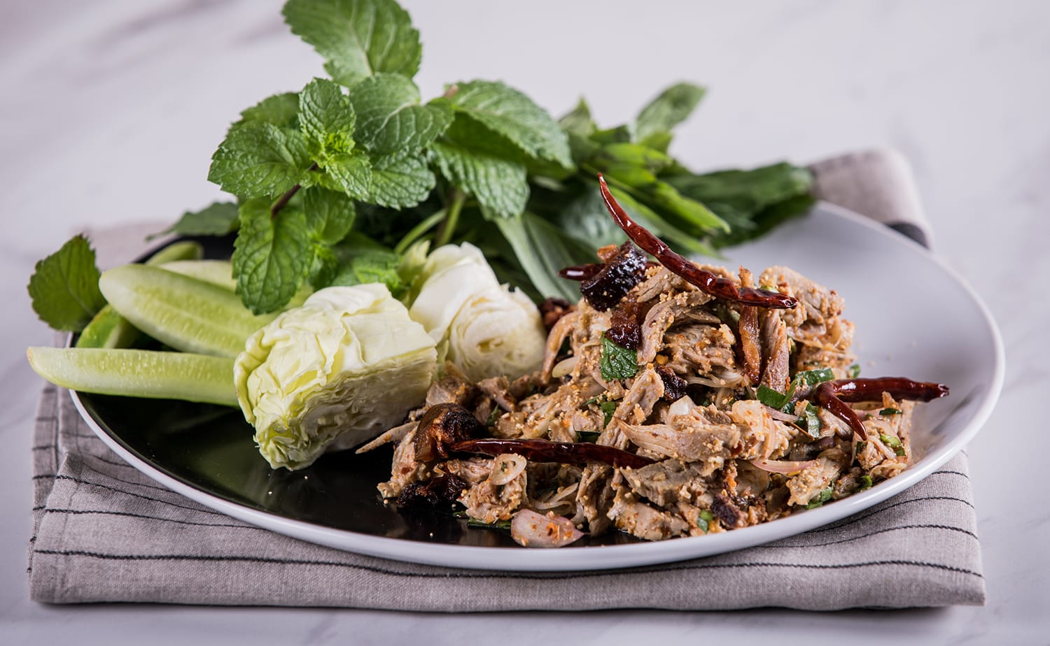 Roasted Duck Larb (ลาบเป็ดย่าง)