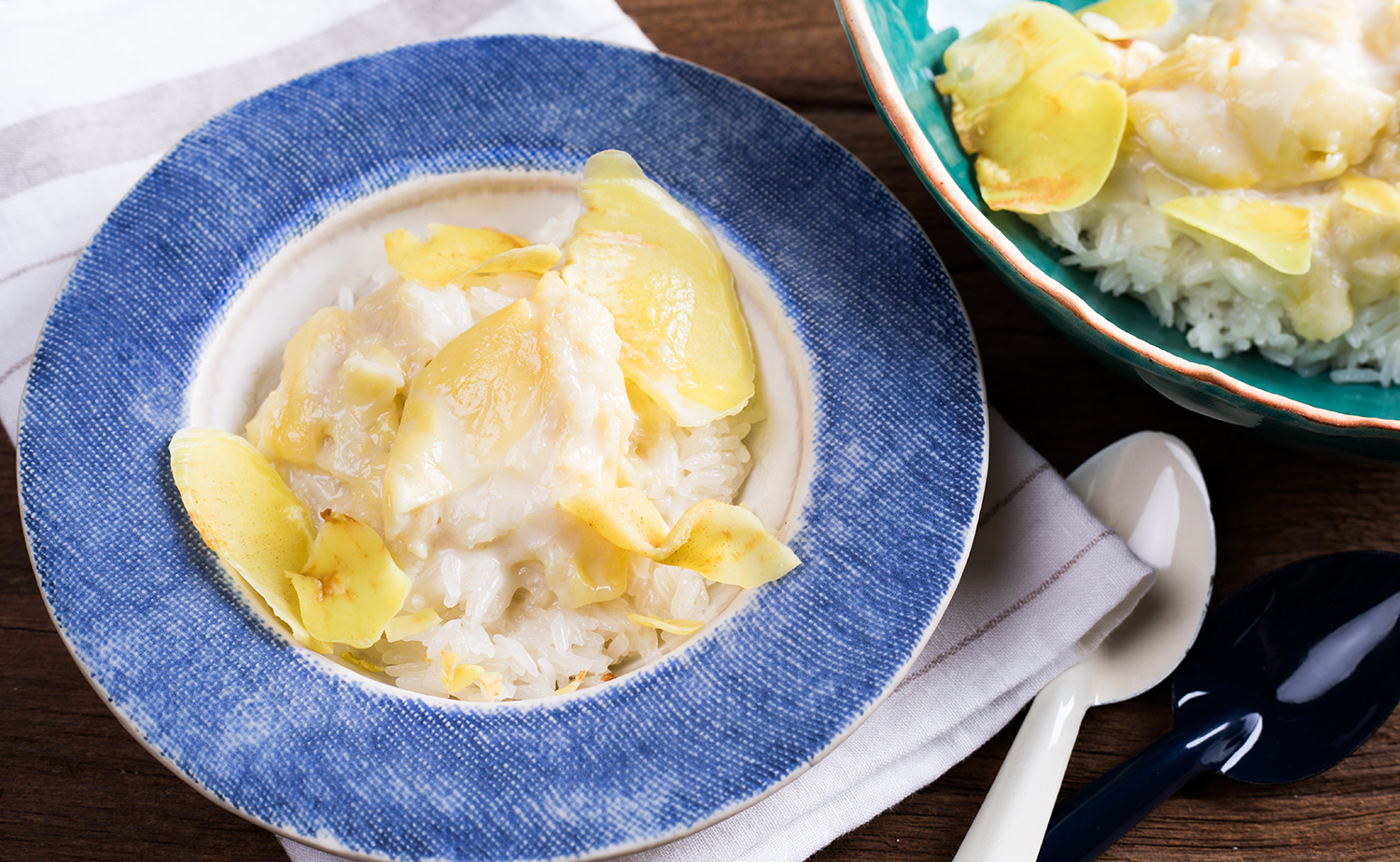 Durian Sticky Rice (ข้าวเหนียวทุเรียน)