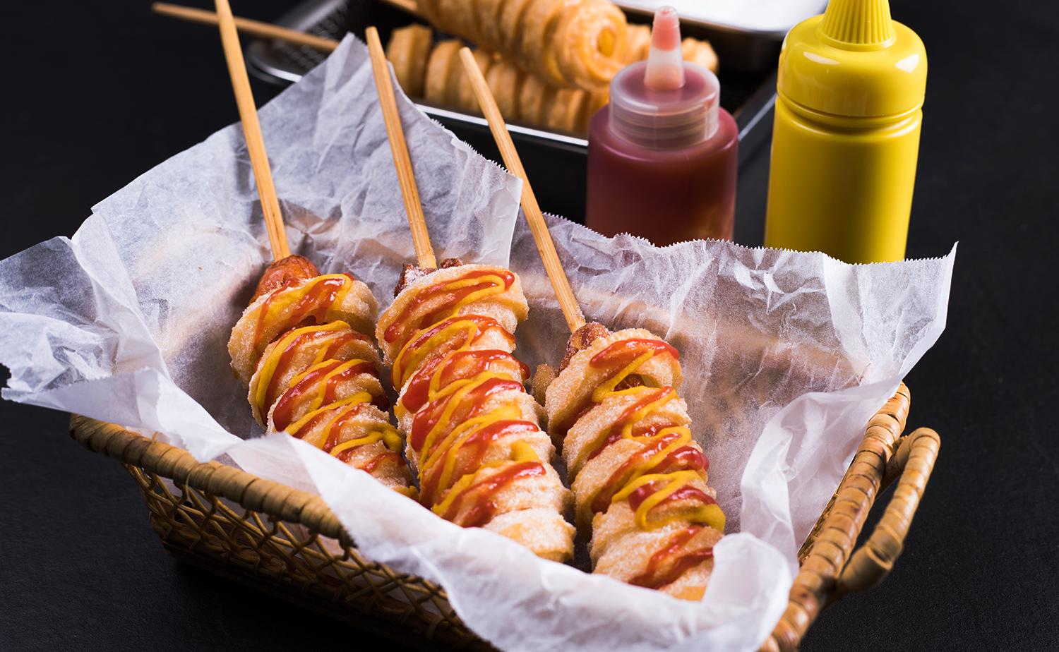 Korean Churro Dog (ชูโรฮอทดอกสไตล์เกาหลี)