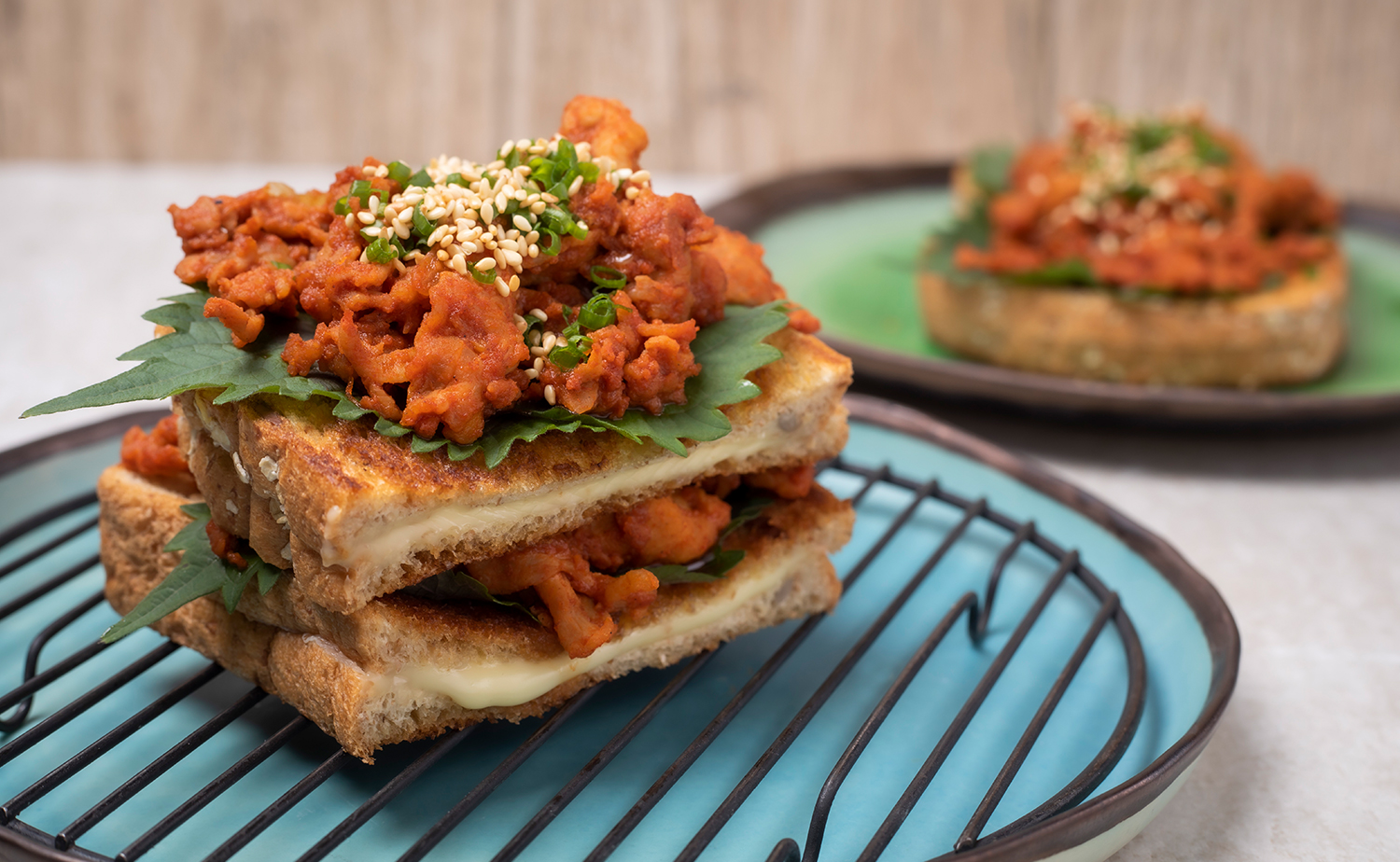 Bulgogi Cheese Toast (ขนมปังใส่ชีสหน้าบุลโกกิ)