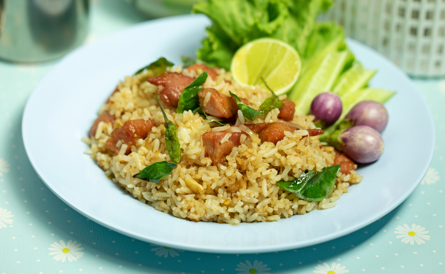 Salted Pork and Fermented Anchovy Fried Rice (ข้าวผัดปลาร้าสับหมูแดดเดียว)