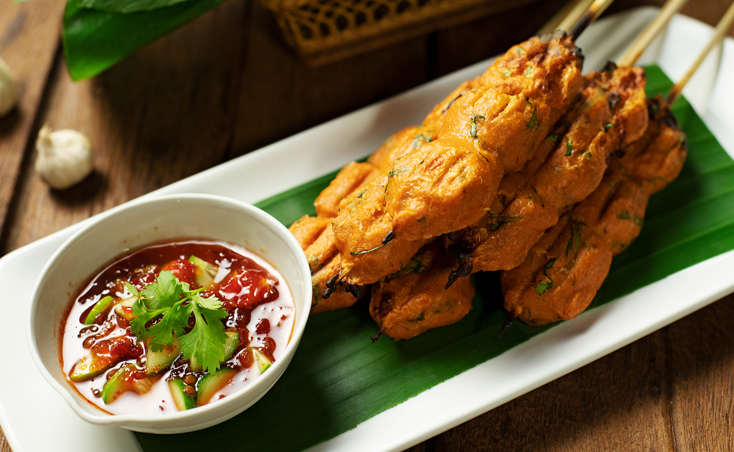 Grilled Thai Fish Cake (แจงลอนย่าง)