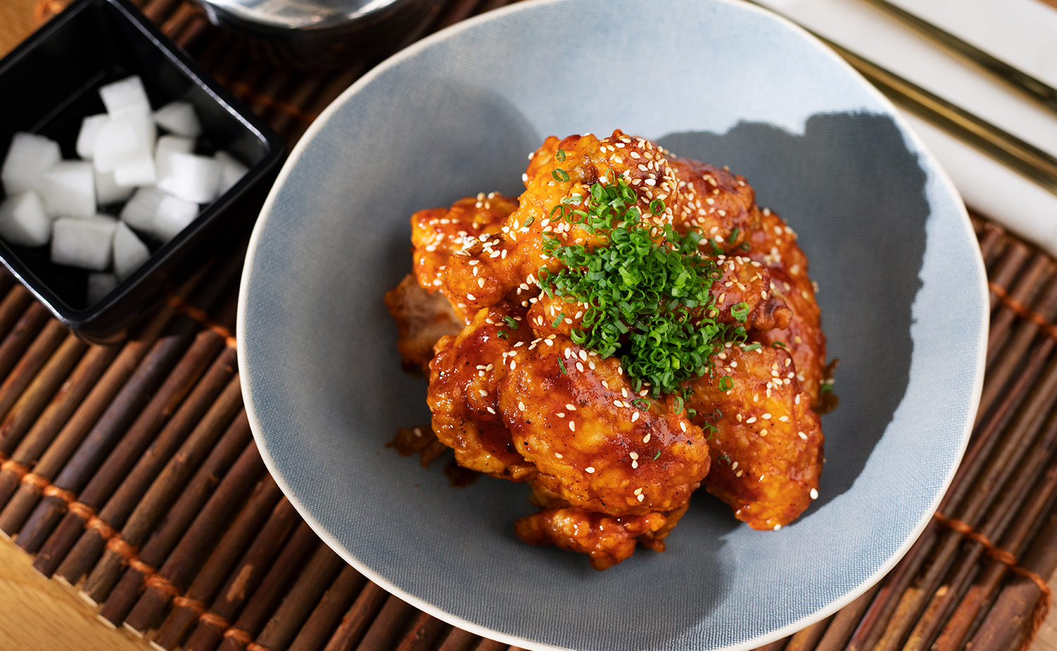 Gangnam Style Barbecue Fried Chicken (ไก่ทอดบาร์บีคิวกังนัมสไตล์)