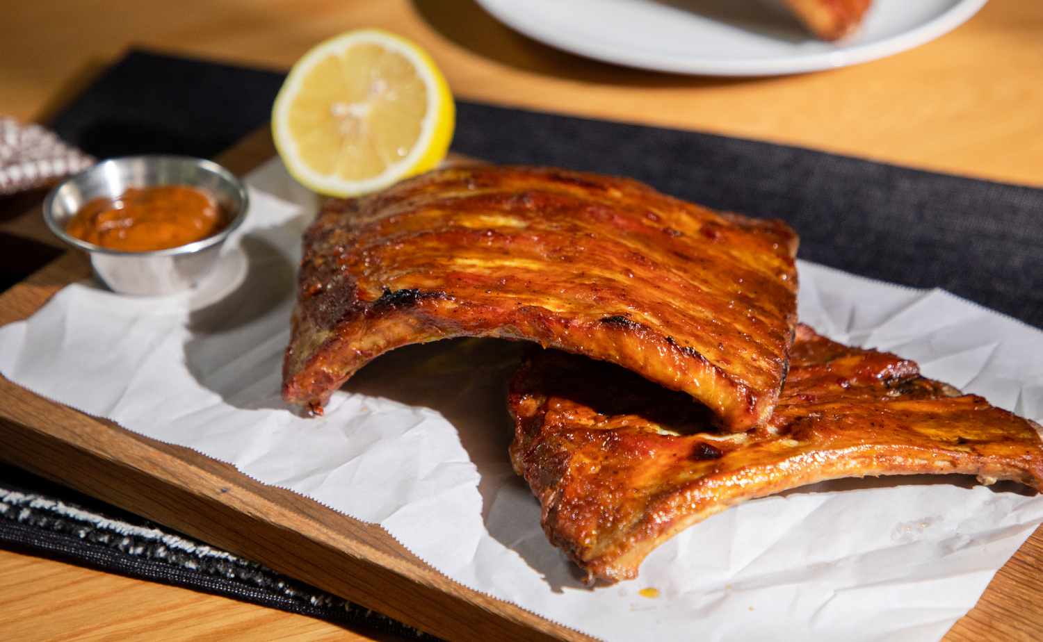 BBQ Mustard Pork Ribs (ซี่โครงหมูบาร์บีคิวมัสตาร์ด)