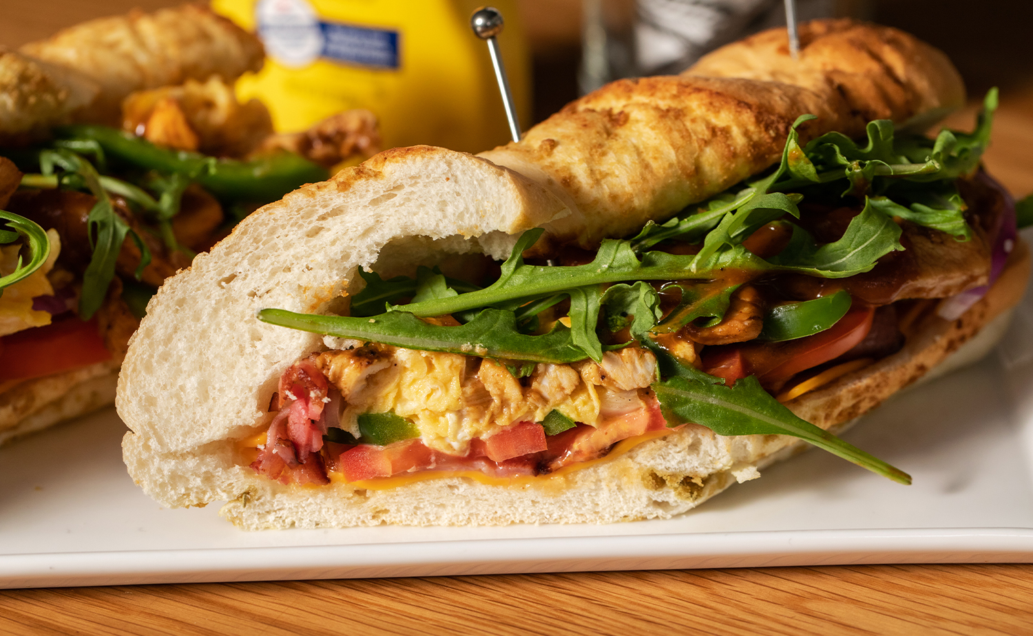 Footlong BBQ Chicken Sandwich (ฟุตลองแซนด์วิชบาร์บีคิวไก่)