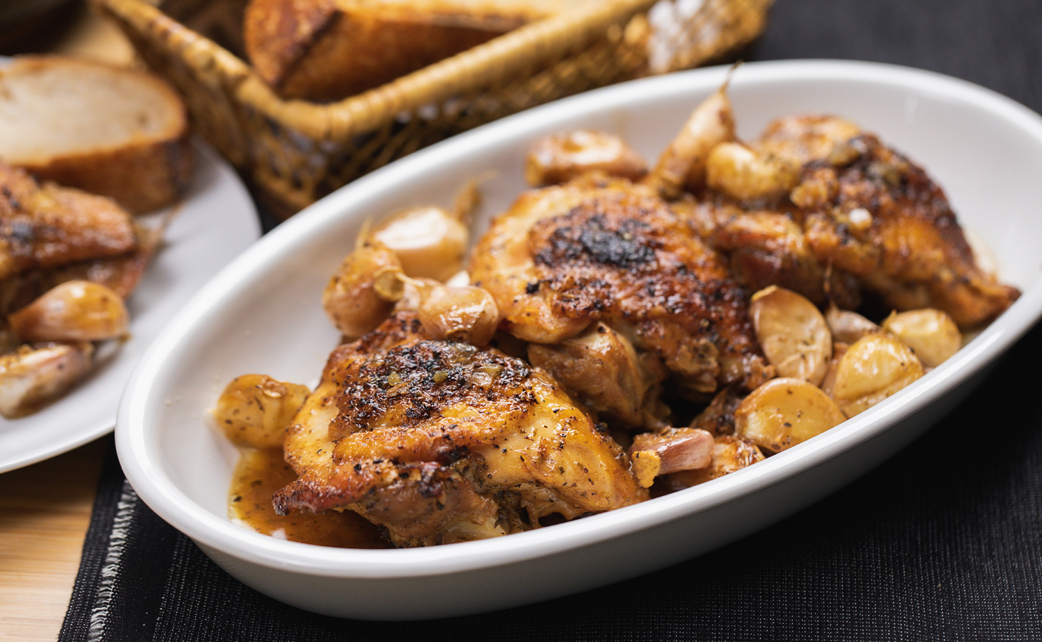 Baked Garlic Chicken (ไก่อบกระเทียม)