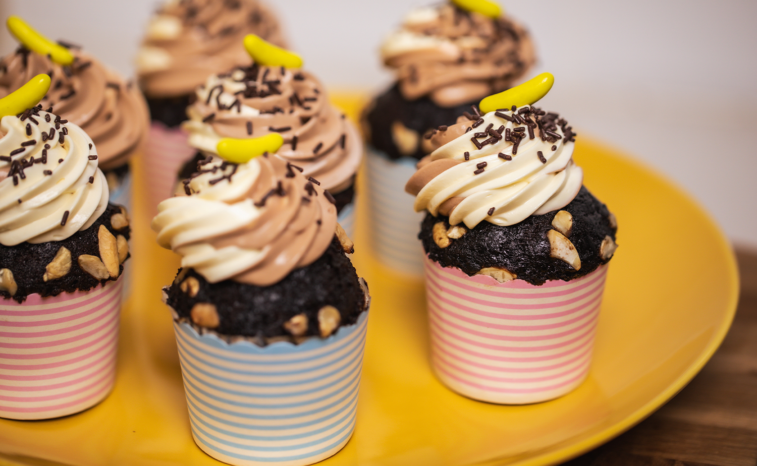 Choco Banana Cupcake (คัพเค้กช็อกโกบานาน่า)