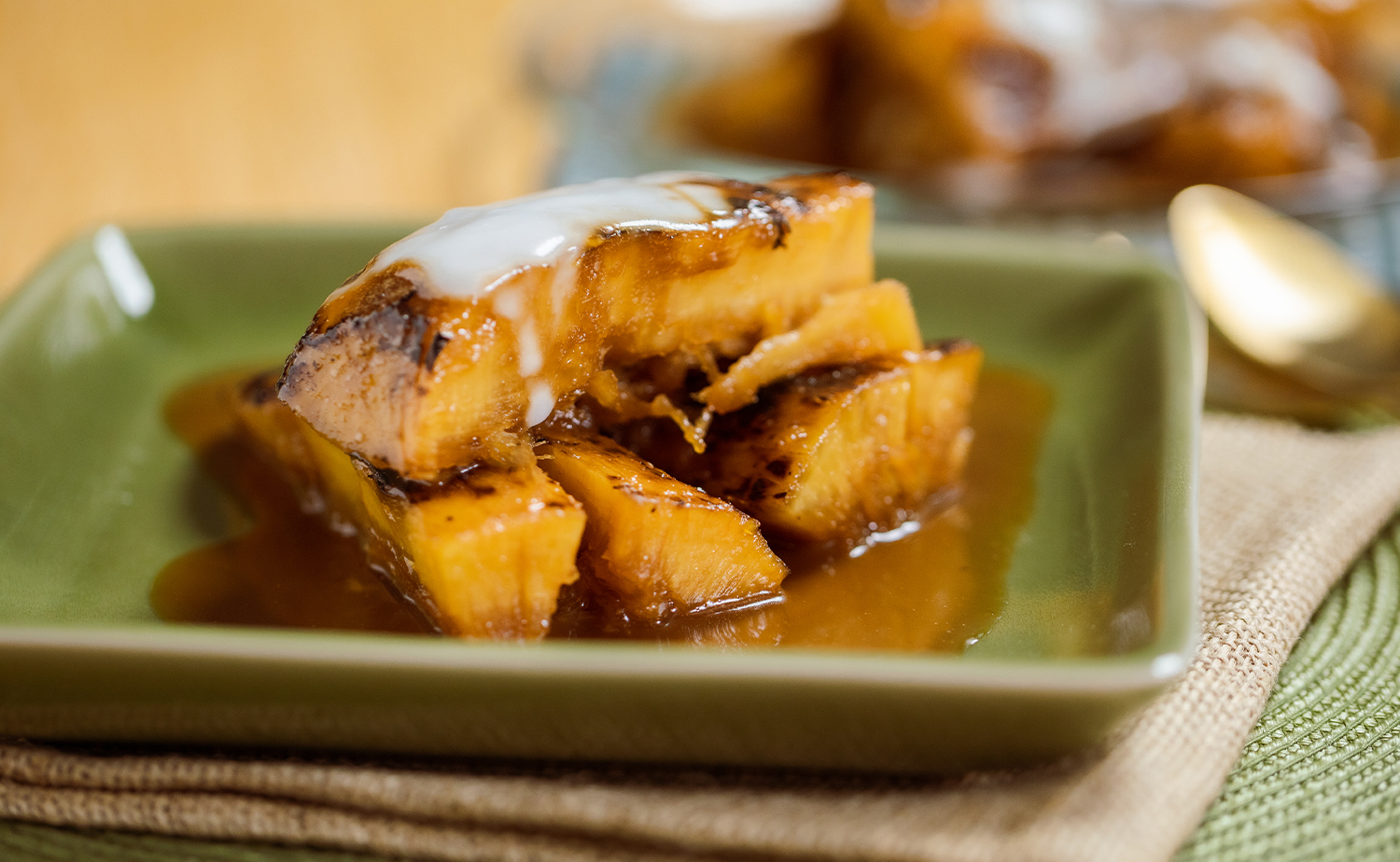 Roast Candied Cassava (มันย่างเชื่อม)