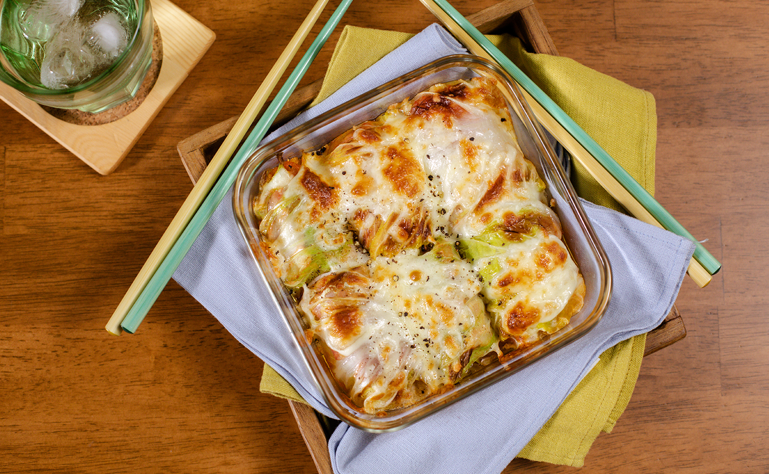 Cheesy Kimchi Wraps (กิมจิแรพอบชีส)