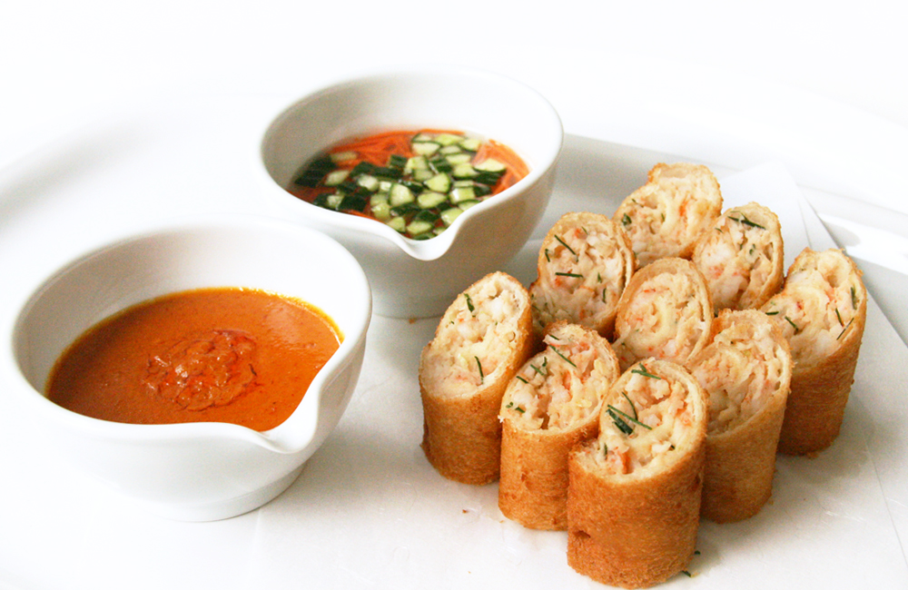 Kaffir Lime Prawn Bread Rolls (ขนมปังม้วนกุ้งใบมะกรูด)