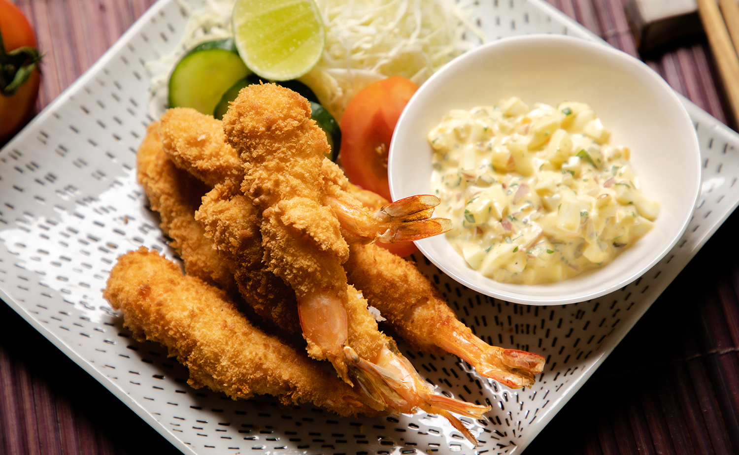 Ebi Furai (กุ้งชุบเกล็ดขนมปังทอด)