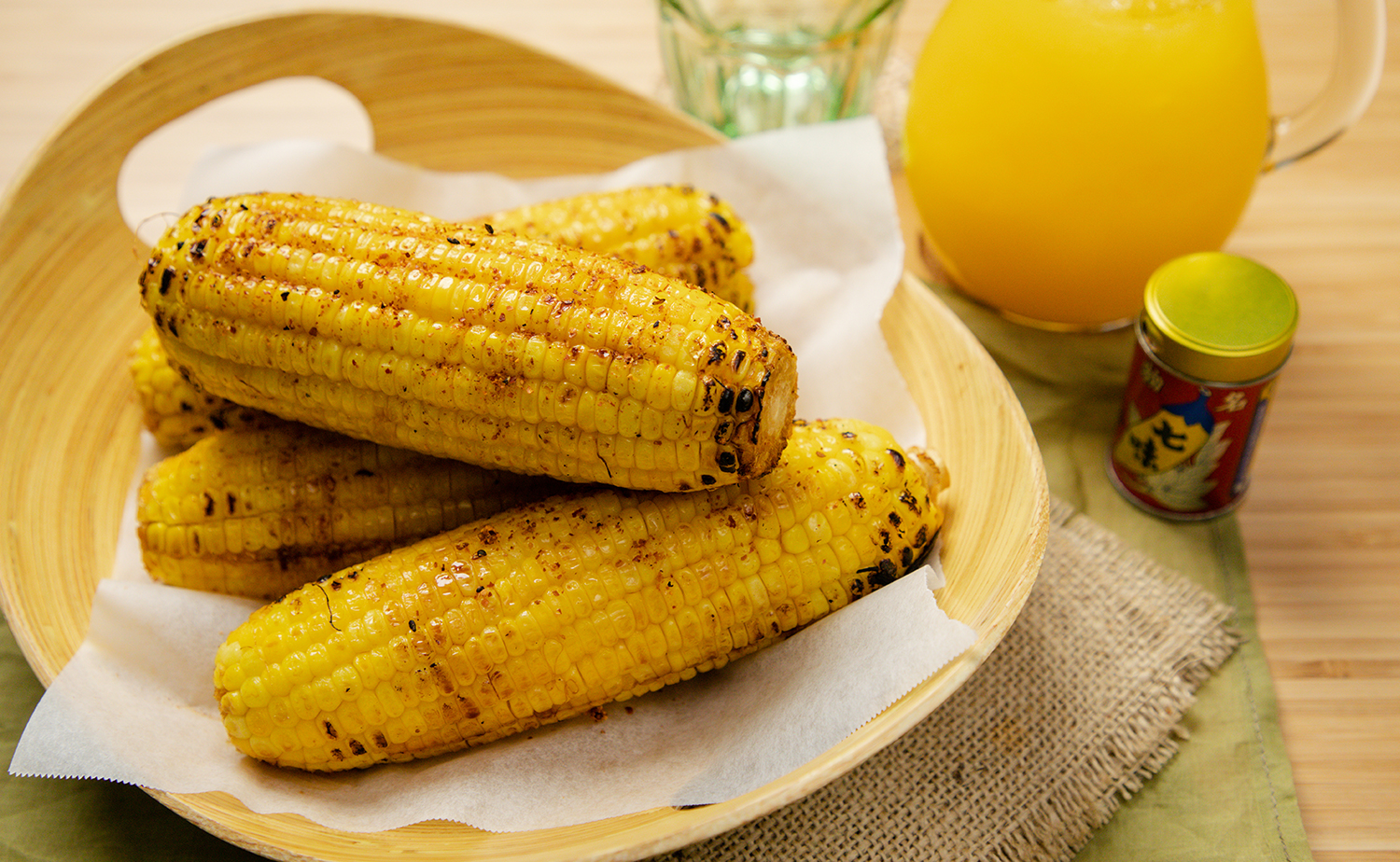 Yaki Tomorokoshi (Grilled Corn with Soy Sauce) ข้าวโพดปิ้งโชยุ