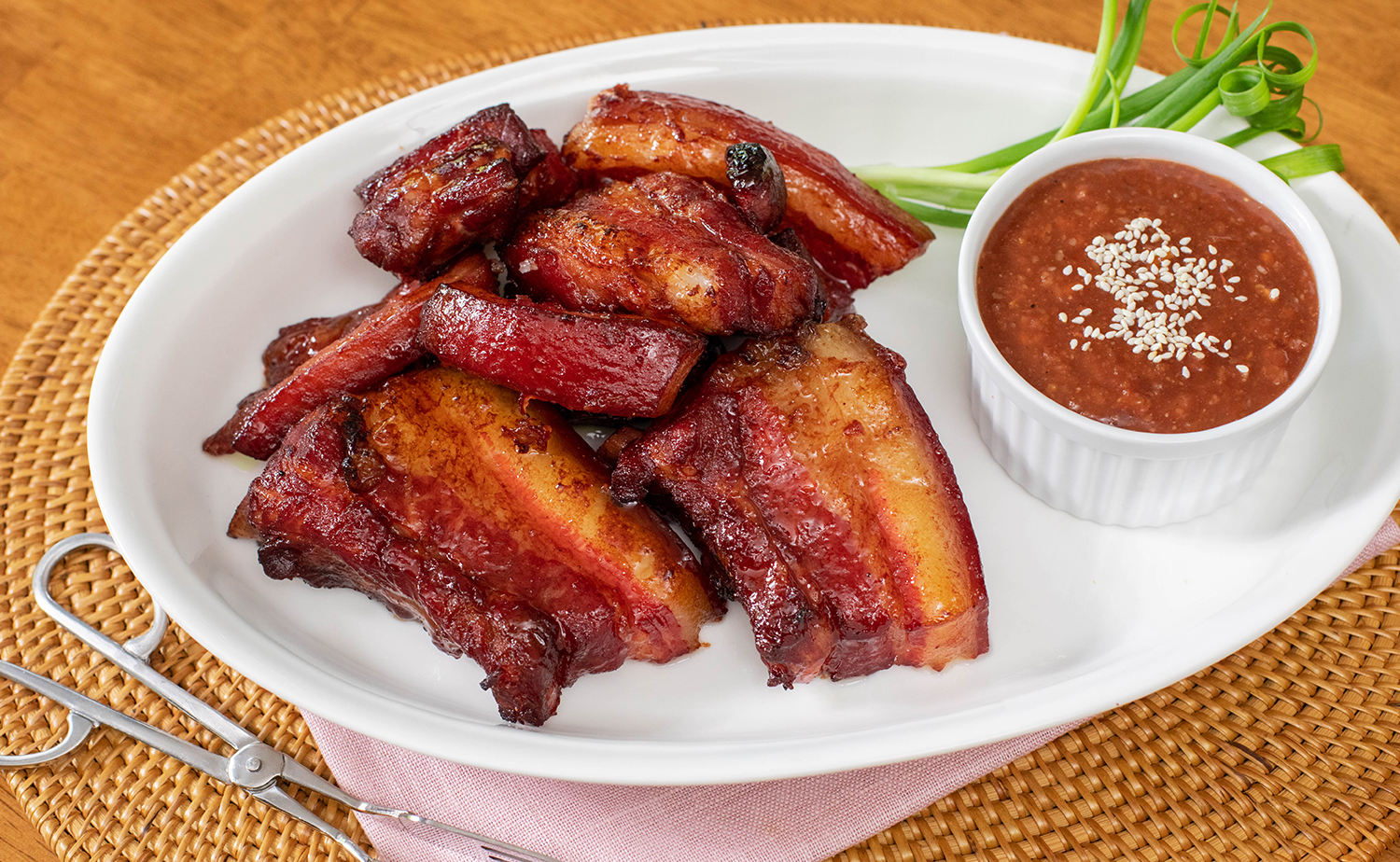 Honey Char Siew Pork Belly (สามชั้นแดงย่างน้ำผึ้ง)