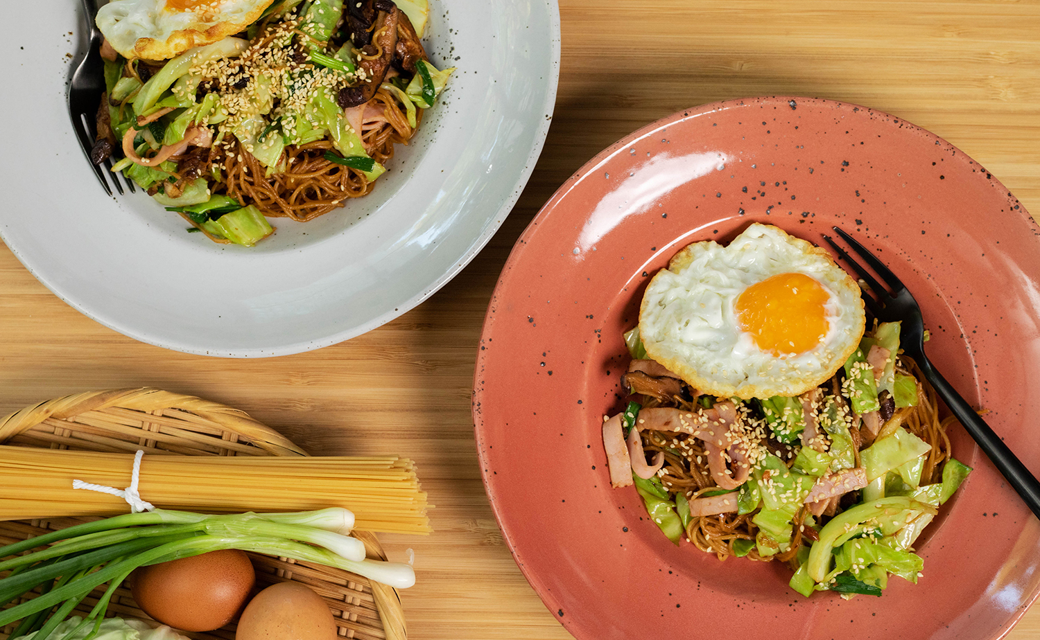 Chinese-style Stir-fried Angel Hair (ผัดแองเจิลแฮร์สไตล์จีน)