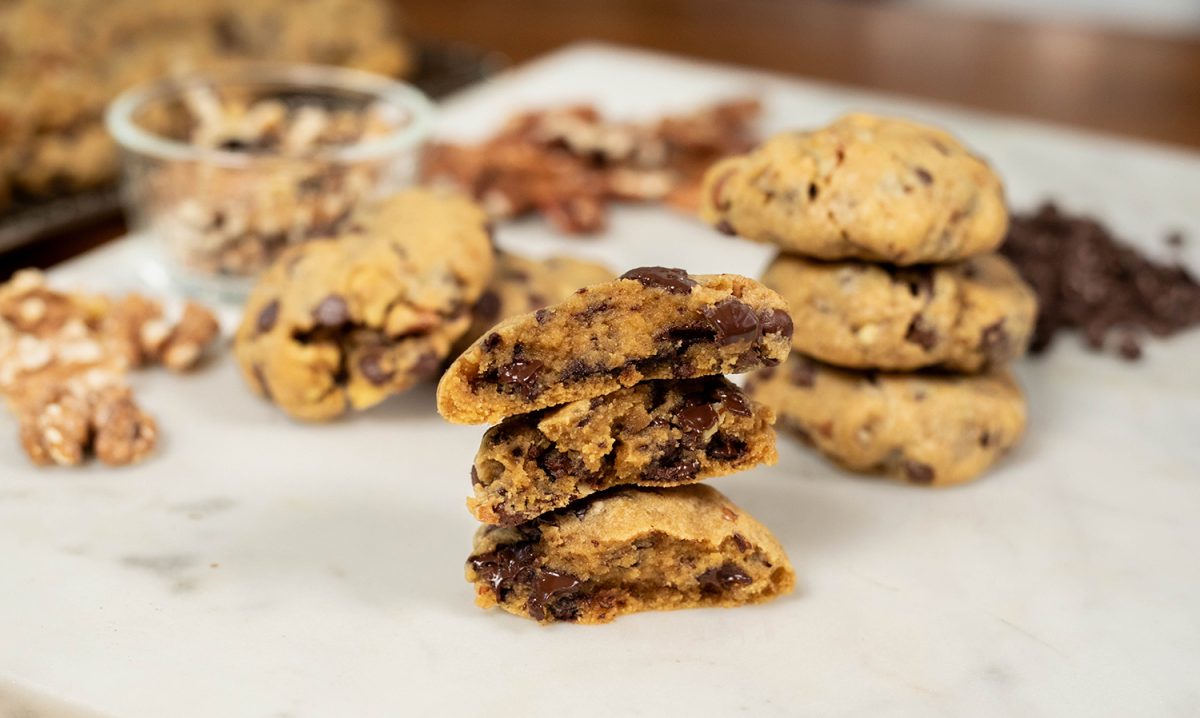 Gooey Chocolate Chip Cookies (ช็อกโกแลตชิพคุกกี้ไส้เยิ้ม)