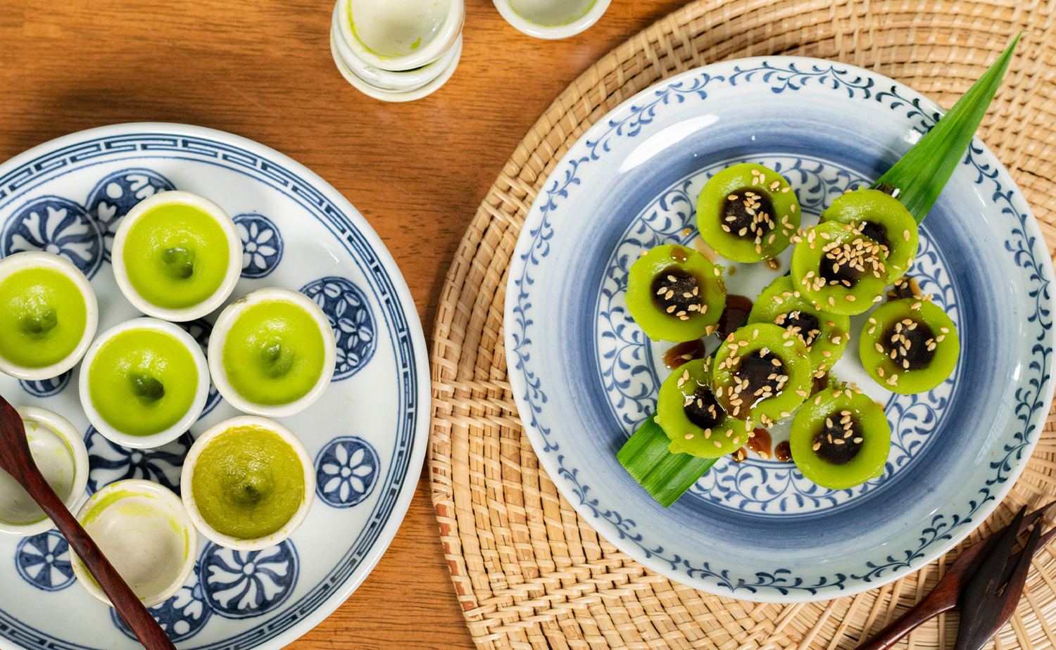 Pandan Rice Cake (ขนมถ้วยจีน)