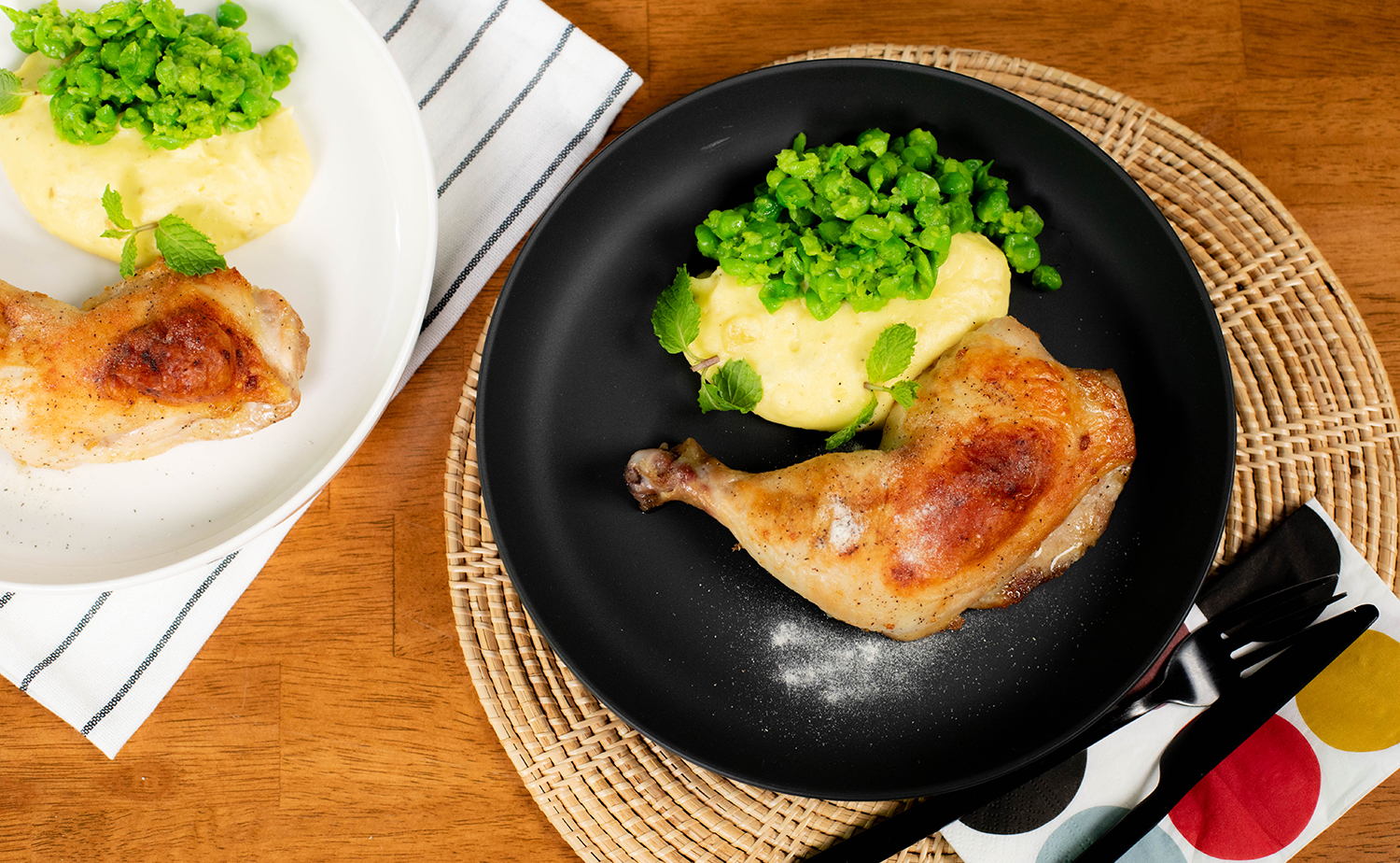 Truffle-Roasted Chicken and Mashed Potatoes (ไก่อบมันบดรสทรัฟเฟิล)