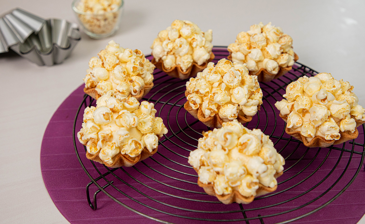 Caramel Popcorn Tart (ทาร์ตคาราเมลป๊อปคอร์น)