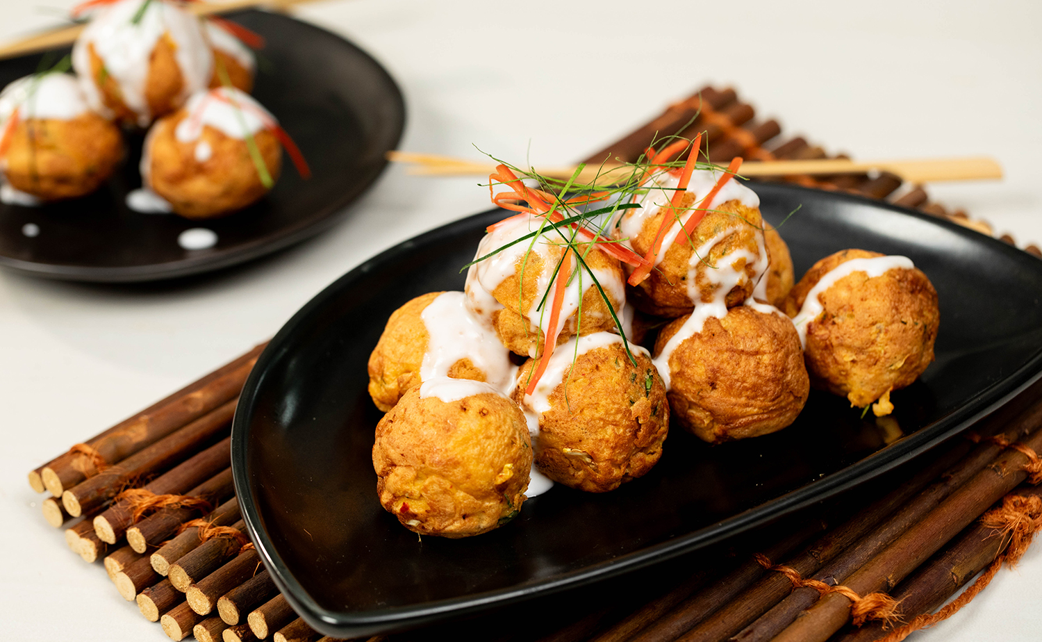 Thai Fish Custard Takoyaki (ห่อหมกทาโกะยากิ)